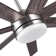 Ebern Designs Integrated Led Matte Black Large Smart Ceiling Fan With Remote Control | Wayfair